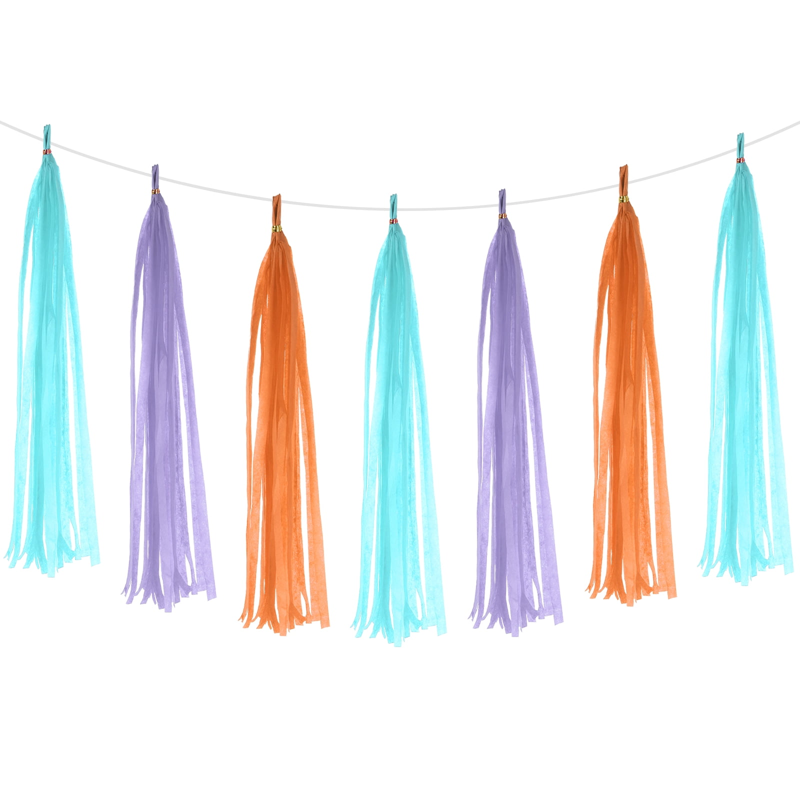 Uxcell Tassel Garland Banner, Tissue Paper Tassels Party Decorations ...