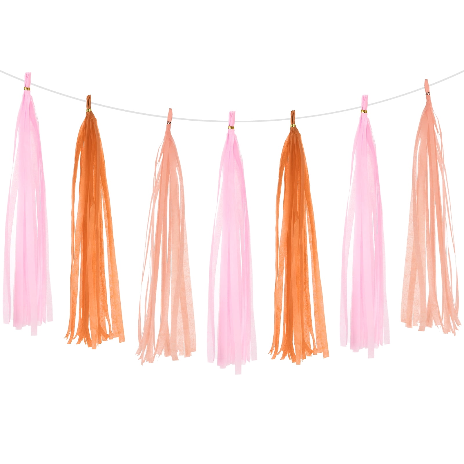 Uxcell Tassel Garland Banner, Tissue Paper Tassels Party Decorations ...