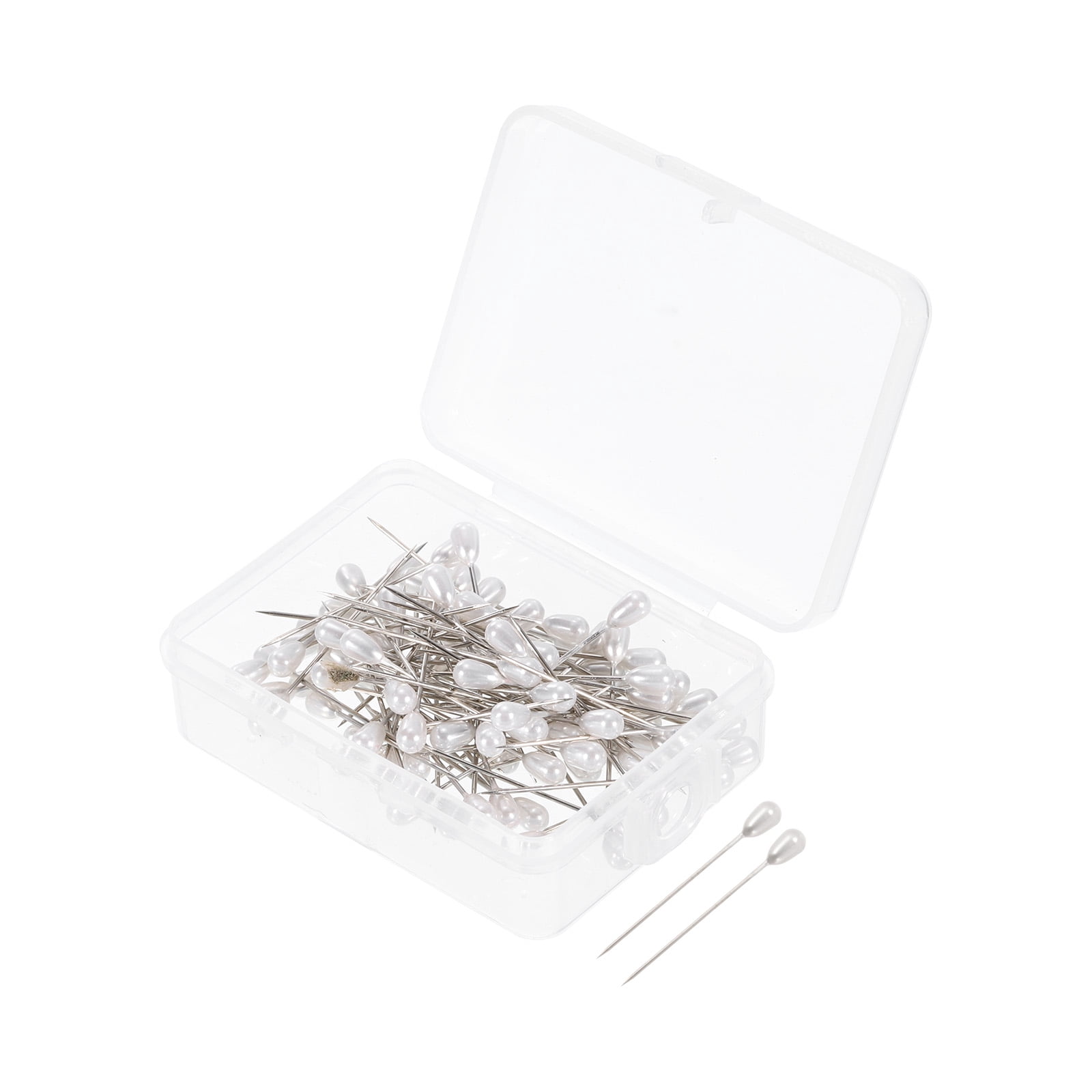 Uxcell Teardrop Pearl Head Pins, Corsage Pins 1.2" Sewing Straight Pin ...