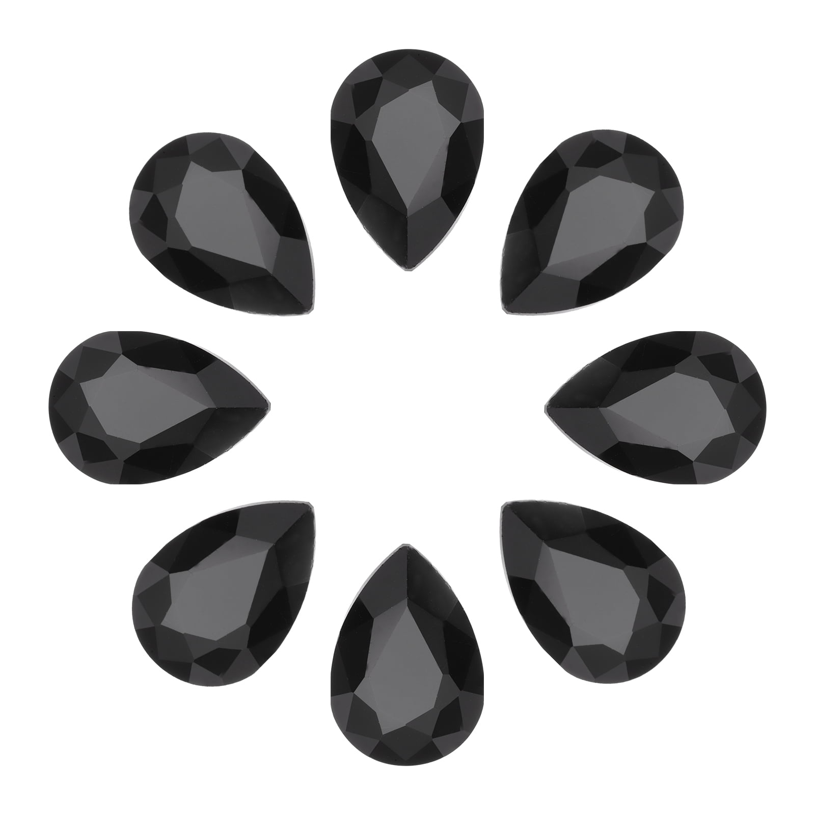 Uxcell Teardrop Rhinestones Glass Pointed Back Rhinestone Beads Gems ...