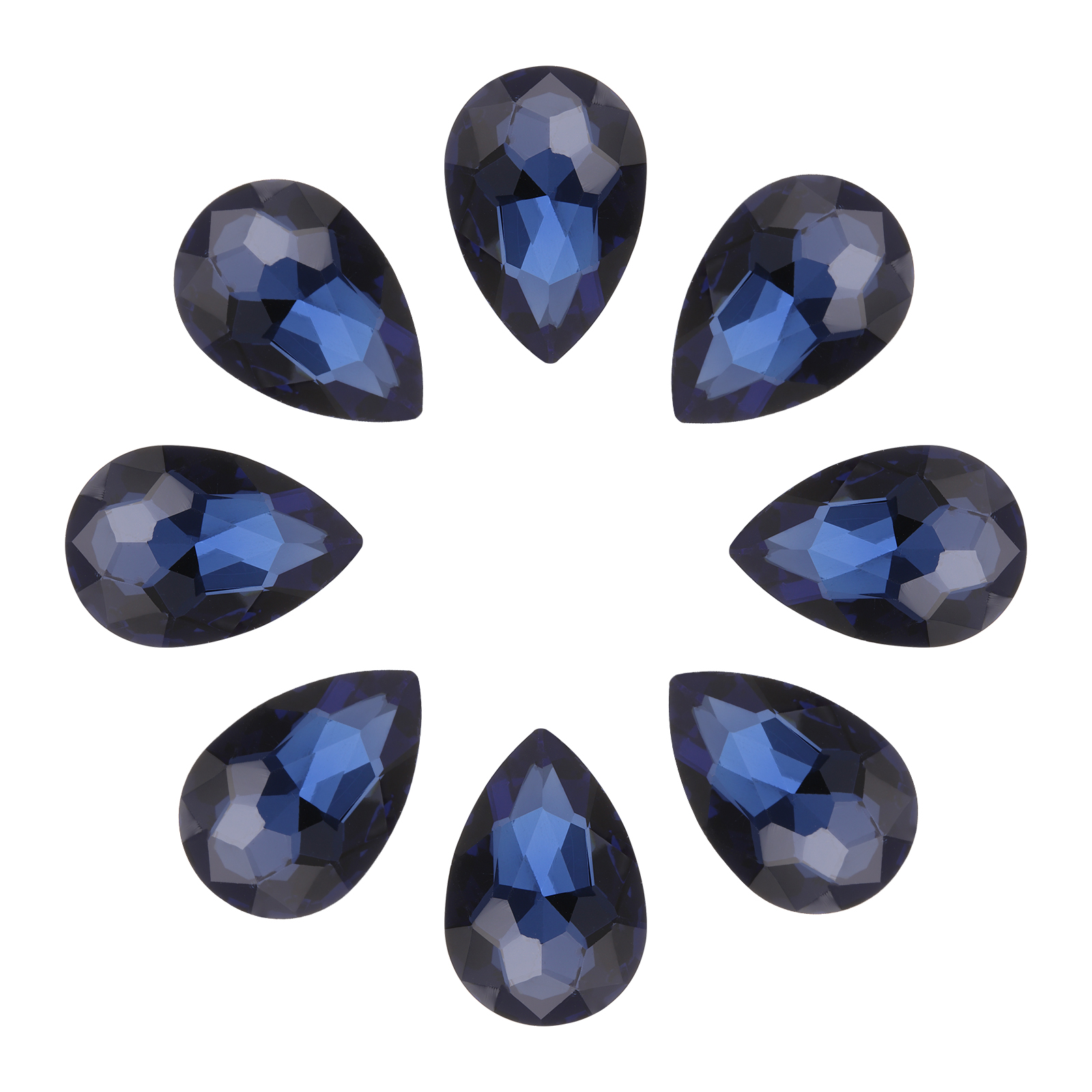 Uxcell Teardrop Rhinestones Glass Pointed Back Rhinestone Beads Gems ...