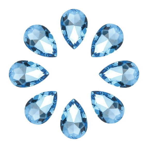 Uxcell Teardrop Rhinestones Glass Pointed Back Rhinestone Beads Gems ...