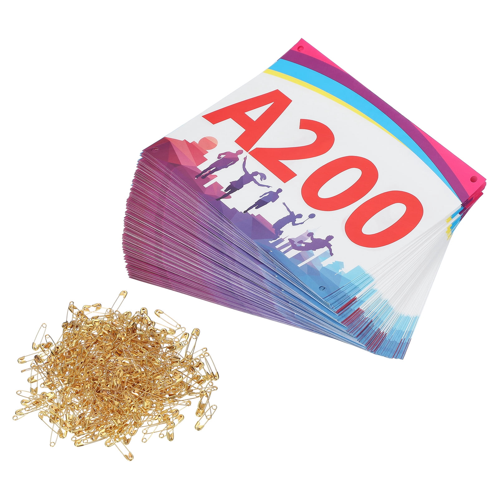 Uxcell Tearproof Running Bib Numbers for Marathon Sports Game Competition 1-200 - Walmart.com