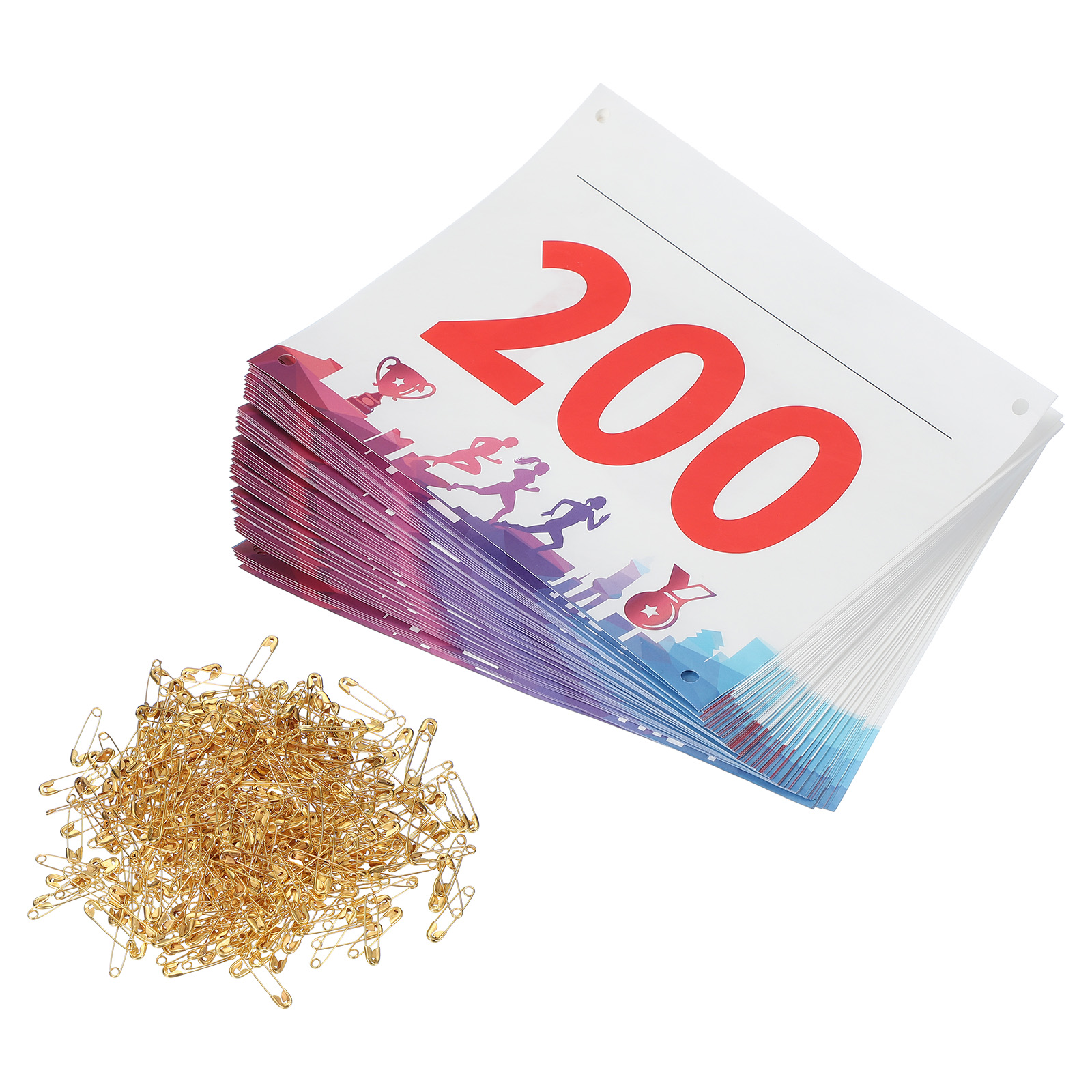 Uxcell Tearproof Running Bib Numbers 7x6 Inch, 101-200 Medals ...