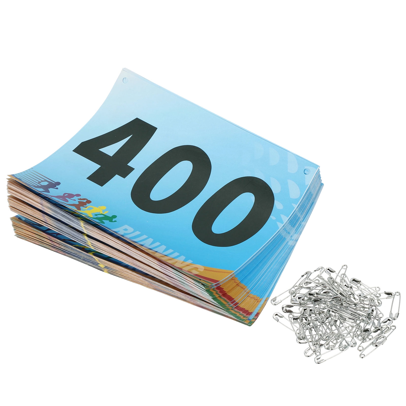 Uxcell Tearproof Running Bib Numbers 7x6 Inch, 1-400 Race Competitor ...