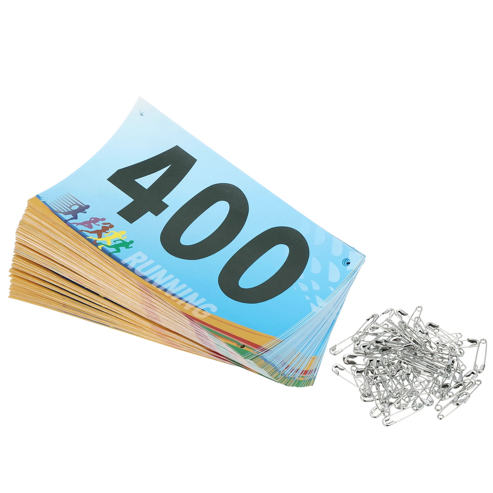 Uxcell Tearproof Running Bib Numbers 7x4 Inch, 301-400 Race Competitor ...