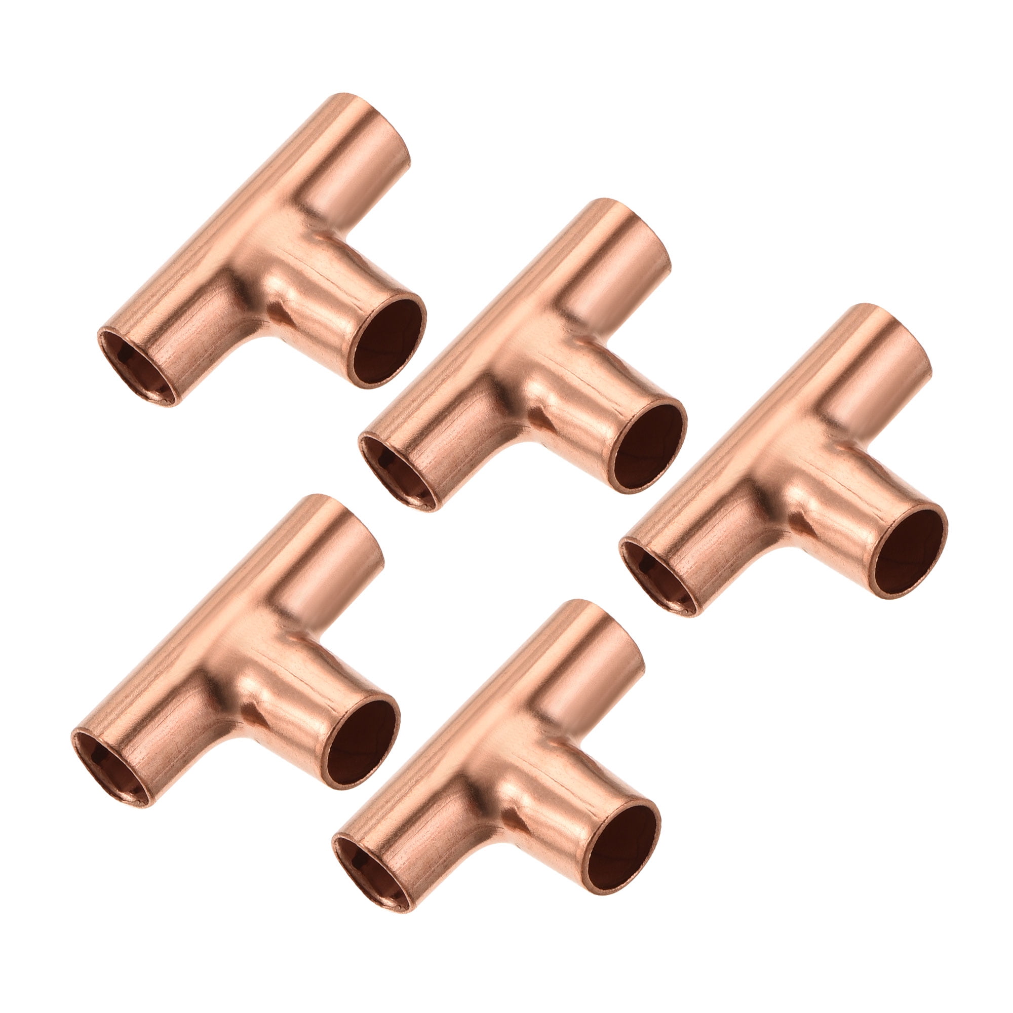 Uxcell Tee Copper Fitting 3 Way Welding Joint for HVAC Air Conditioner ...