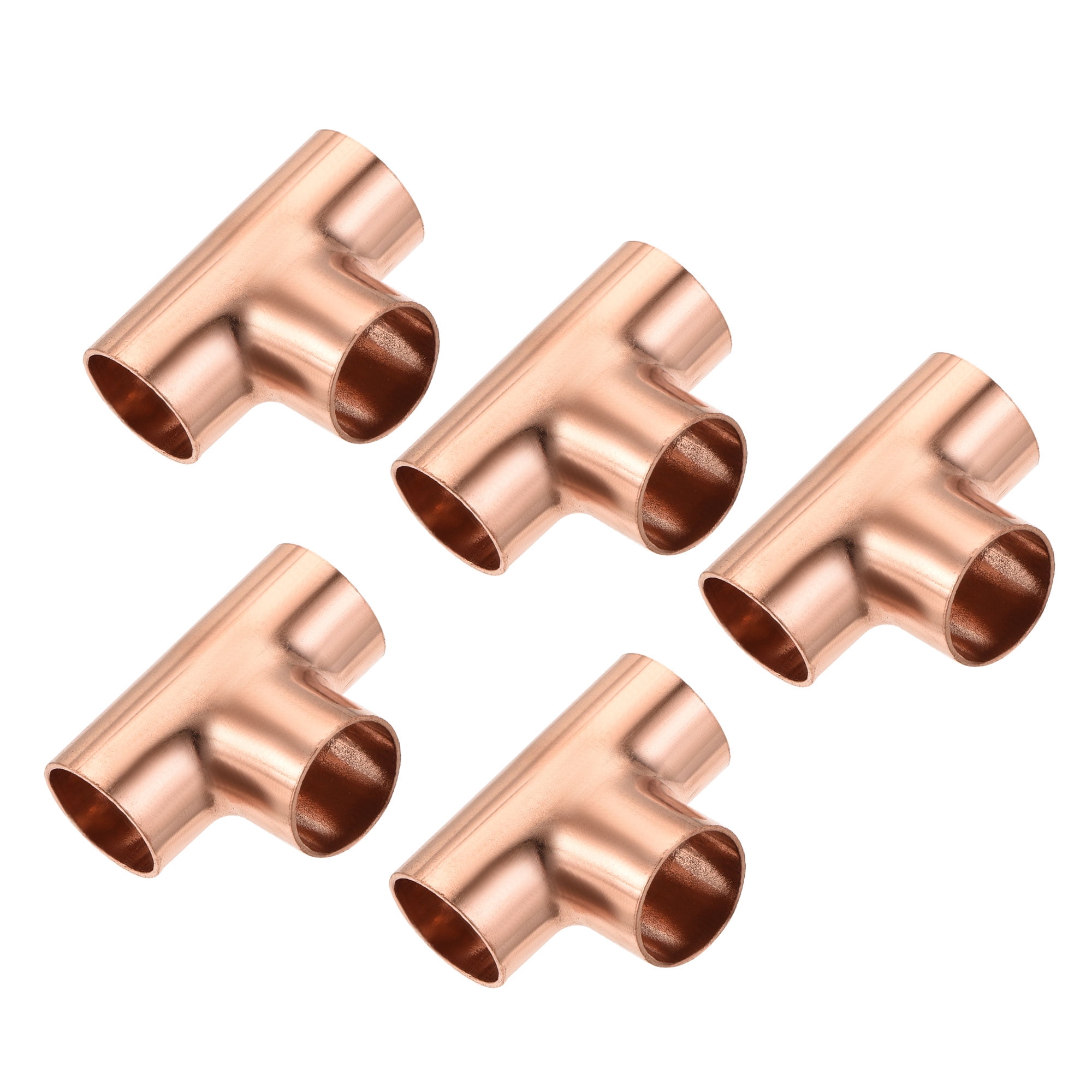 Uxcell Tee Copper Fitting 3 Way Welding Joint for HVAC Air Conditioner ...