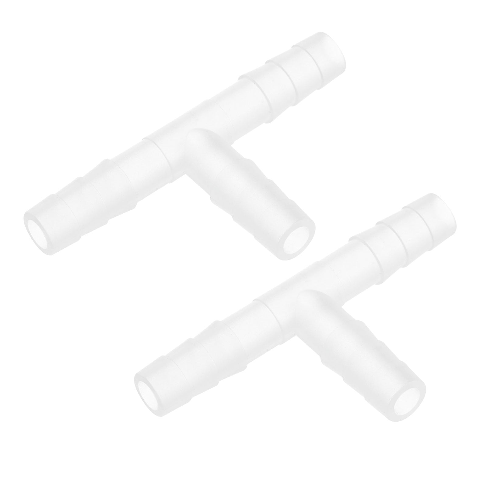 Uxcell Tee Fitting Plastic Barb 3 Way Equal T Shaped Fitting Hose OD 1/ ...