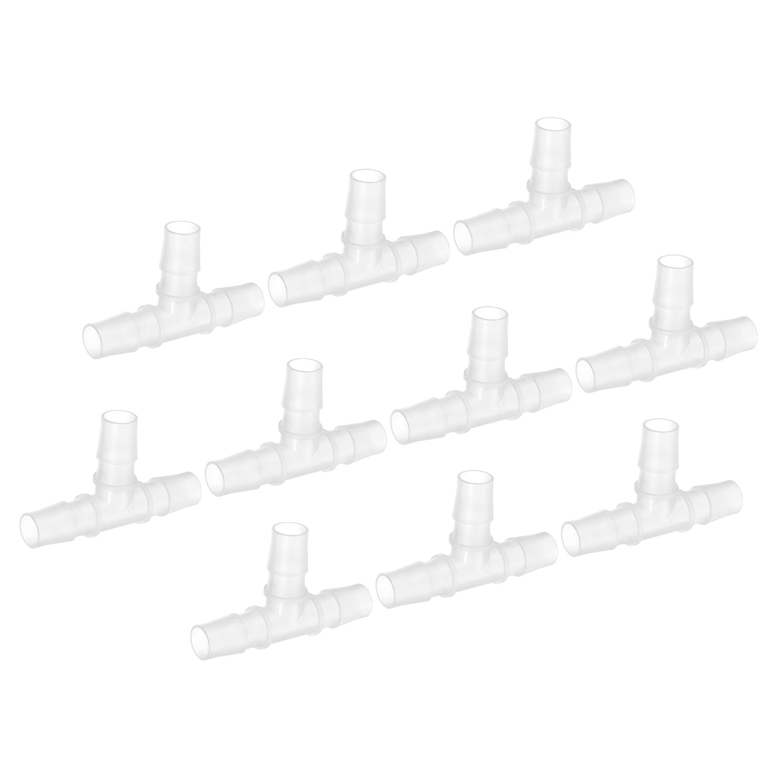 Uxcell Tee Hose Barb Fitting, Equal T Shaped 3 Way Joint Splicer Mender ...