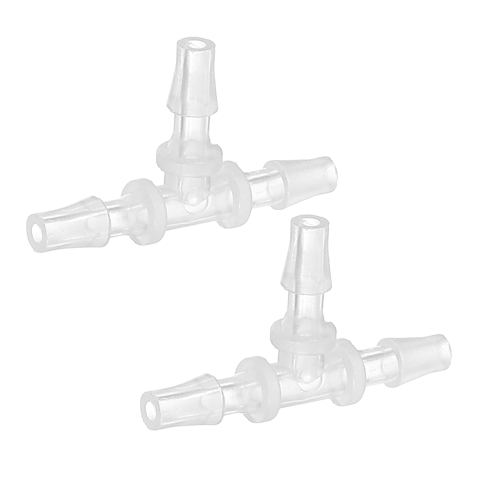 Uxcell Tee Hose Barb Fitting, Equal T Shaped 3 Way Joint Splicer Mender ...