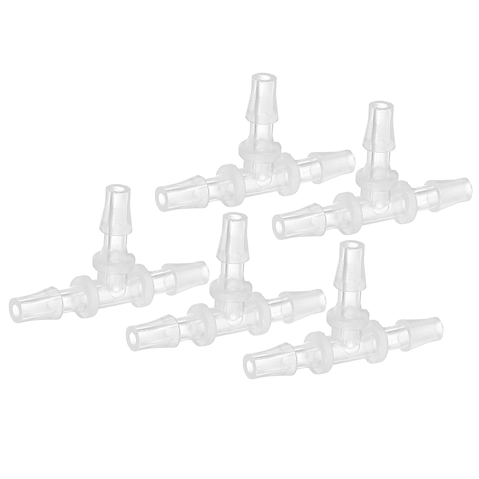 Uxcell Tee Hose Barb Fitting, Equal T Shaped 3 Way Joint Splicer Mender ...