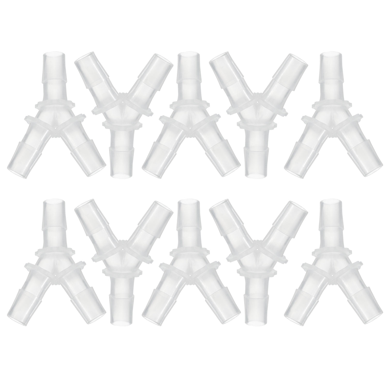 Uxcell Tee Hose Barb Fittings, Equal Y Shaped 3 Way Joint Splicer ...