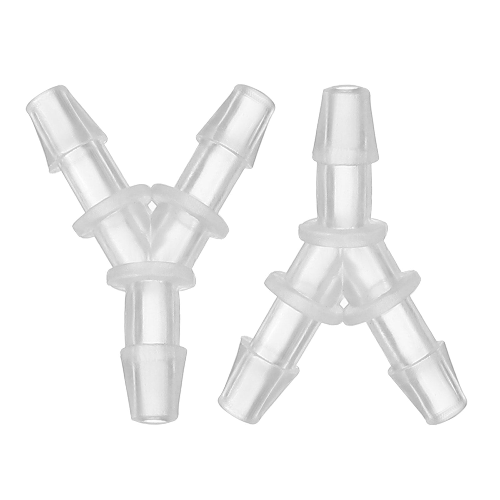 Uxcell Tee Hose Barb Fittings, Equal Y Shaped 3 Way Joint Splicer ...