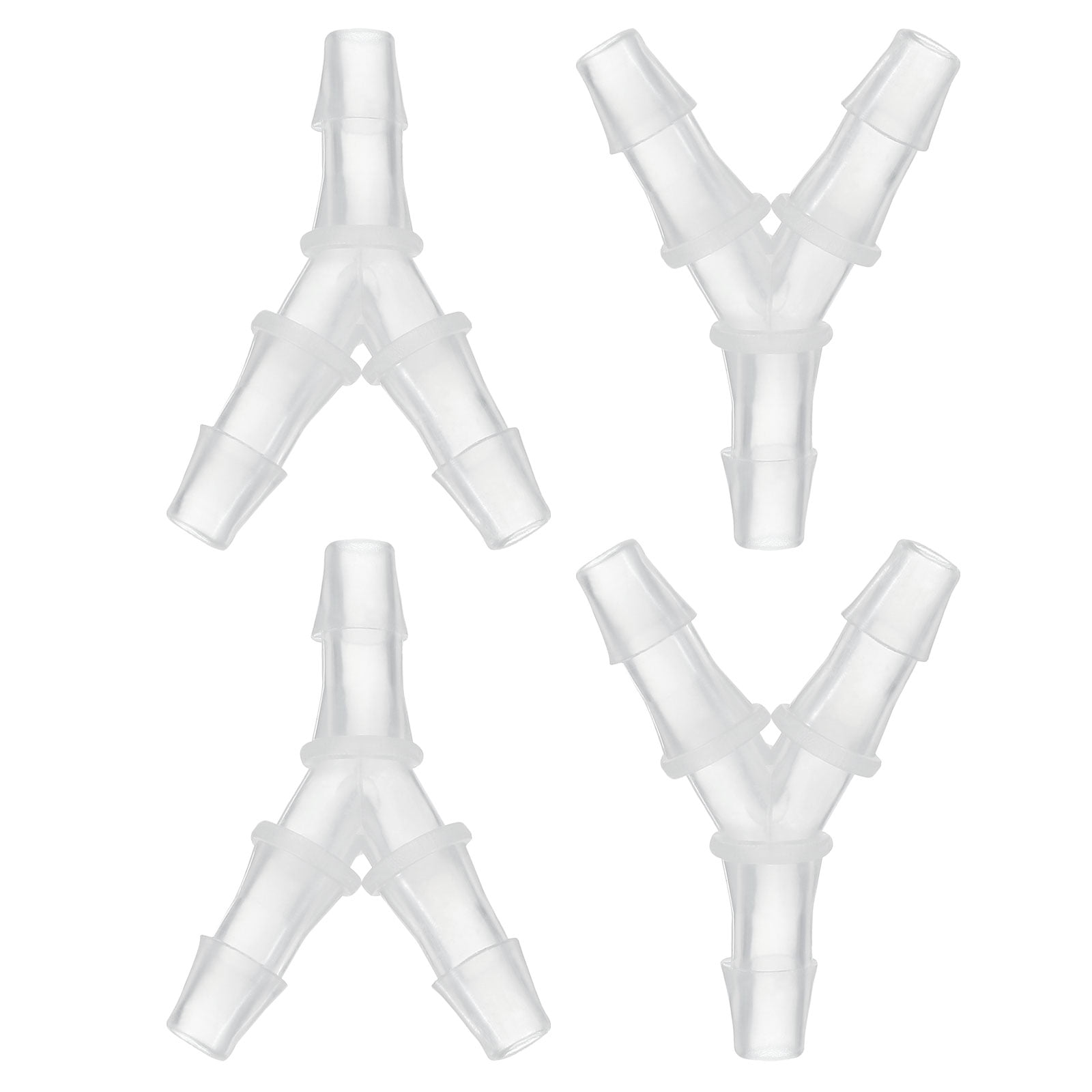 Uxcell Tee Hose Barb Fittings, Equal Y Shaped 3 Way Joint Splicer ...