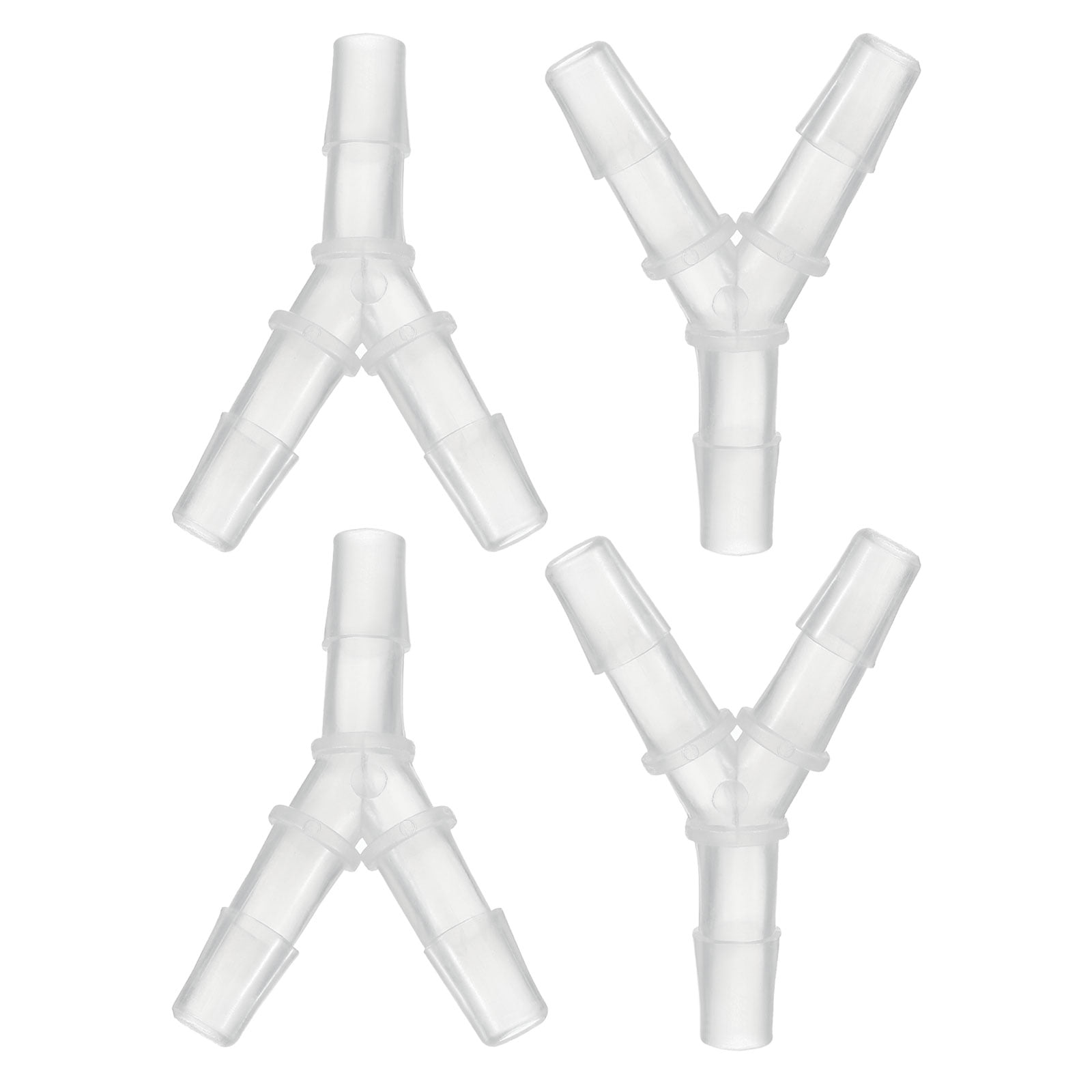 Uxcell Tee Hose Barb Fittings, Equal Y Shaped 3 Way Joint Splicer ...