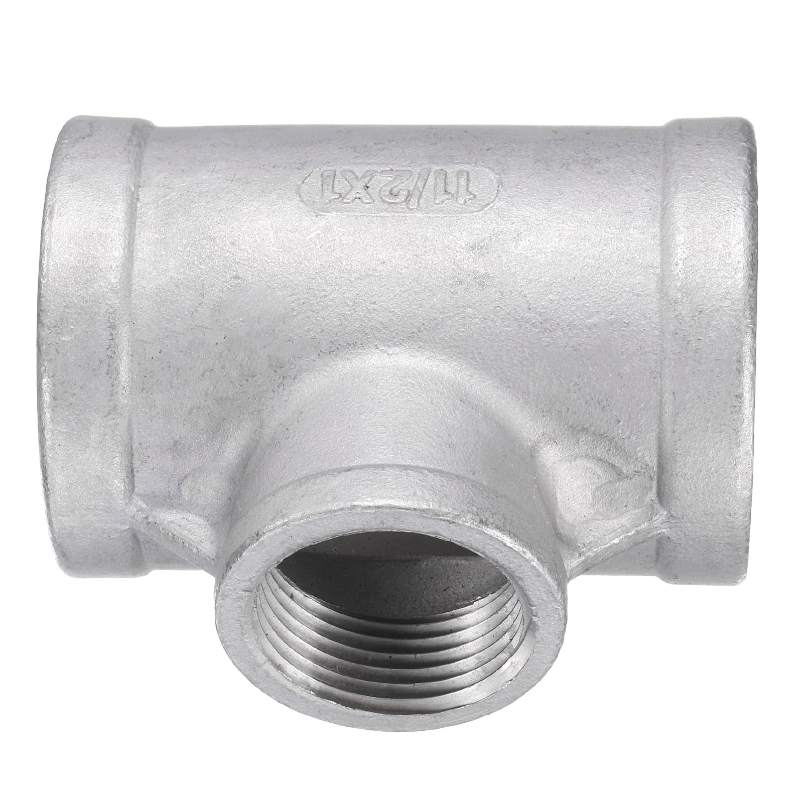 Uxcell Tee Pipe Fitting (1" x 1-1/2" x 1-1/2" ) NPT Female 304 ...