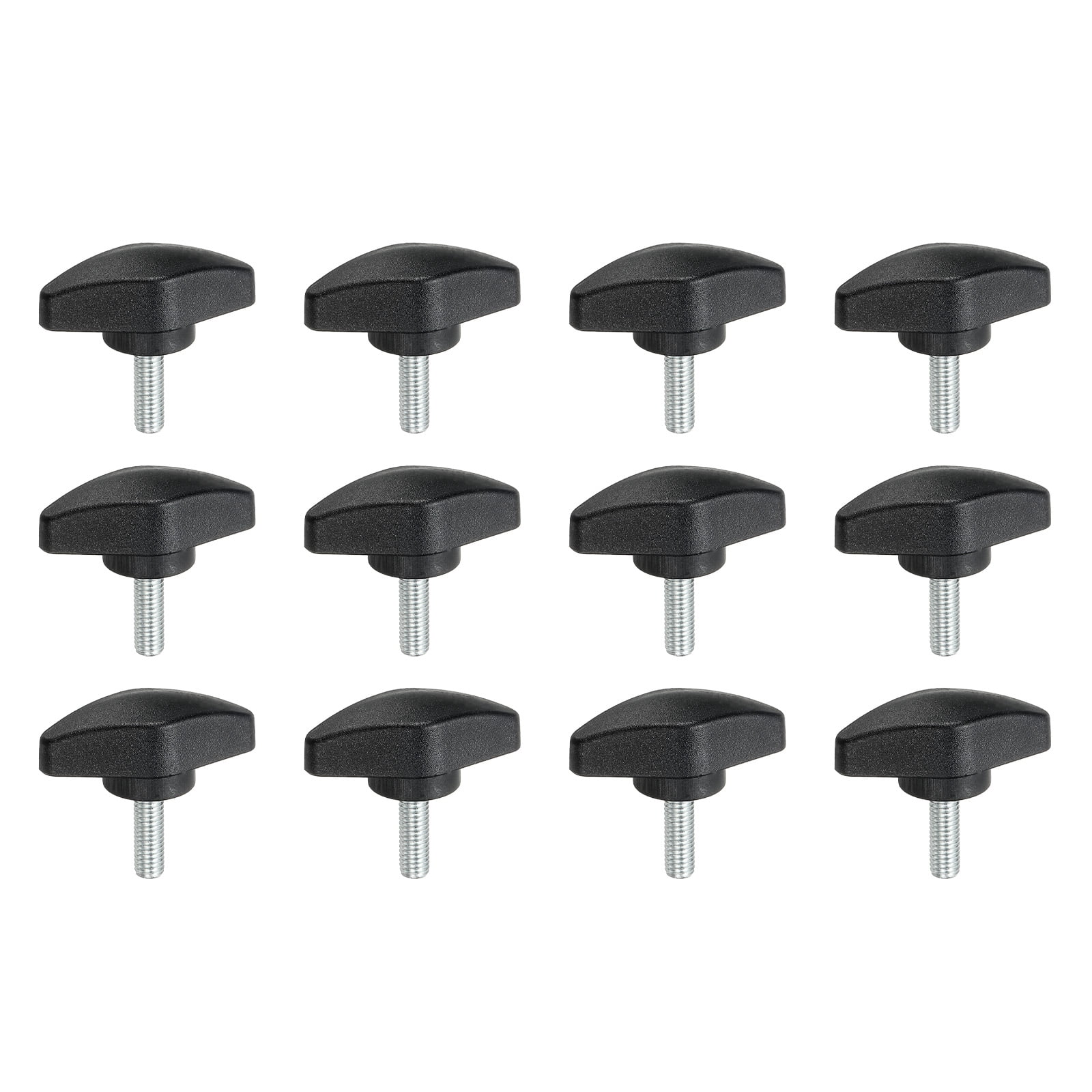 Uxcell Tee Thumb Screws, Carbon Steel Tee Wing Knobs for Hand ...