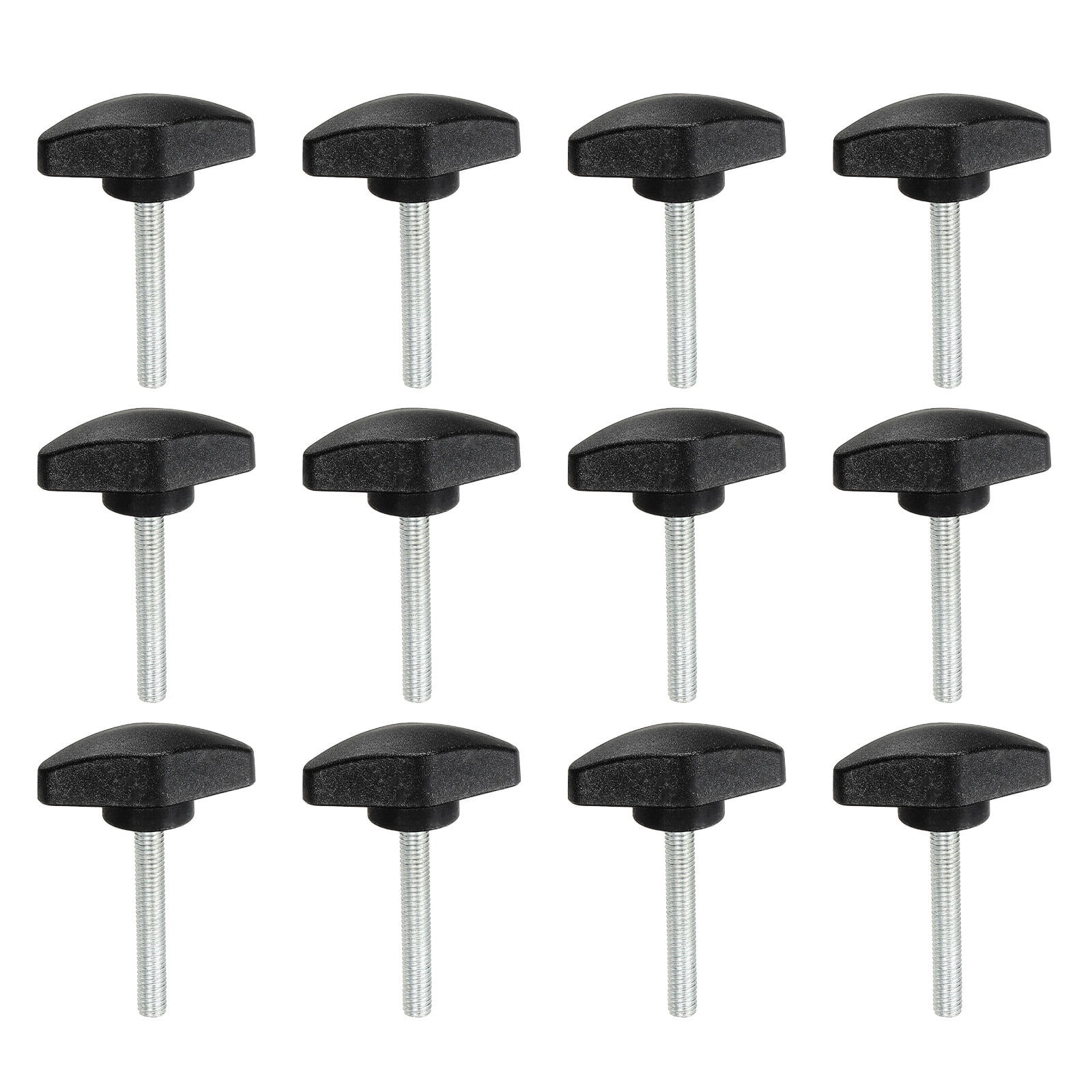 Uxcell Tee Thumb Screws, Carbon Steel Tee Wing Knobs for Hand ...
