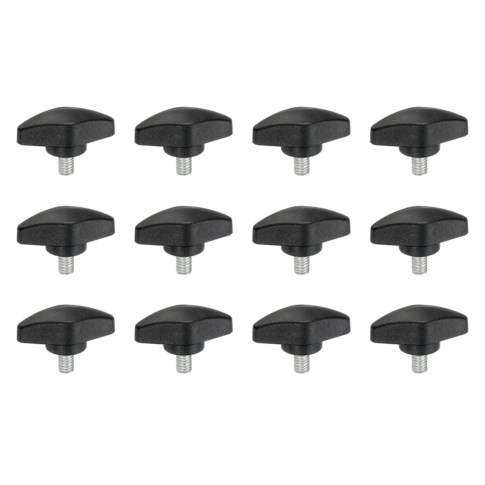 Uxcell Tee Thumb Screws, Carbon Steel Tee Wing Knobs for Hand ...