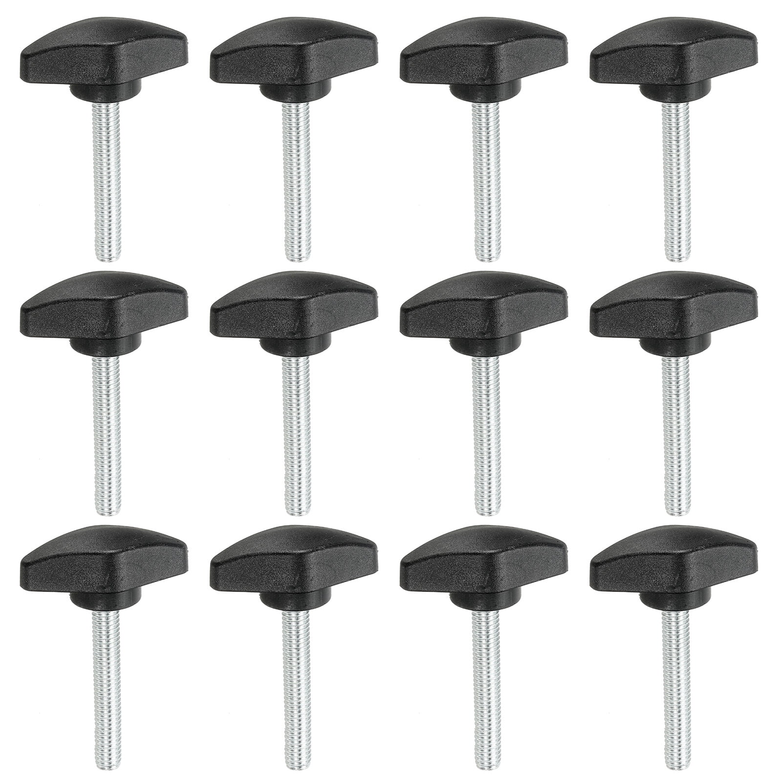 Uxcell Tee Thumb Screws, Carbon Steel Tee Wing Knobs for Hand ...