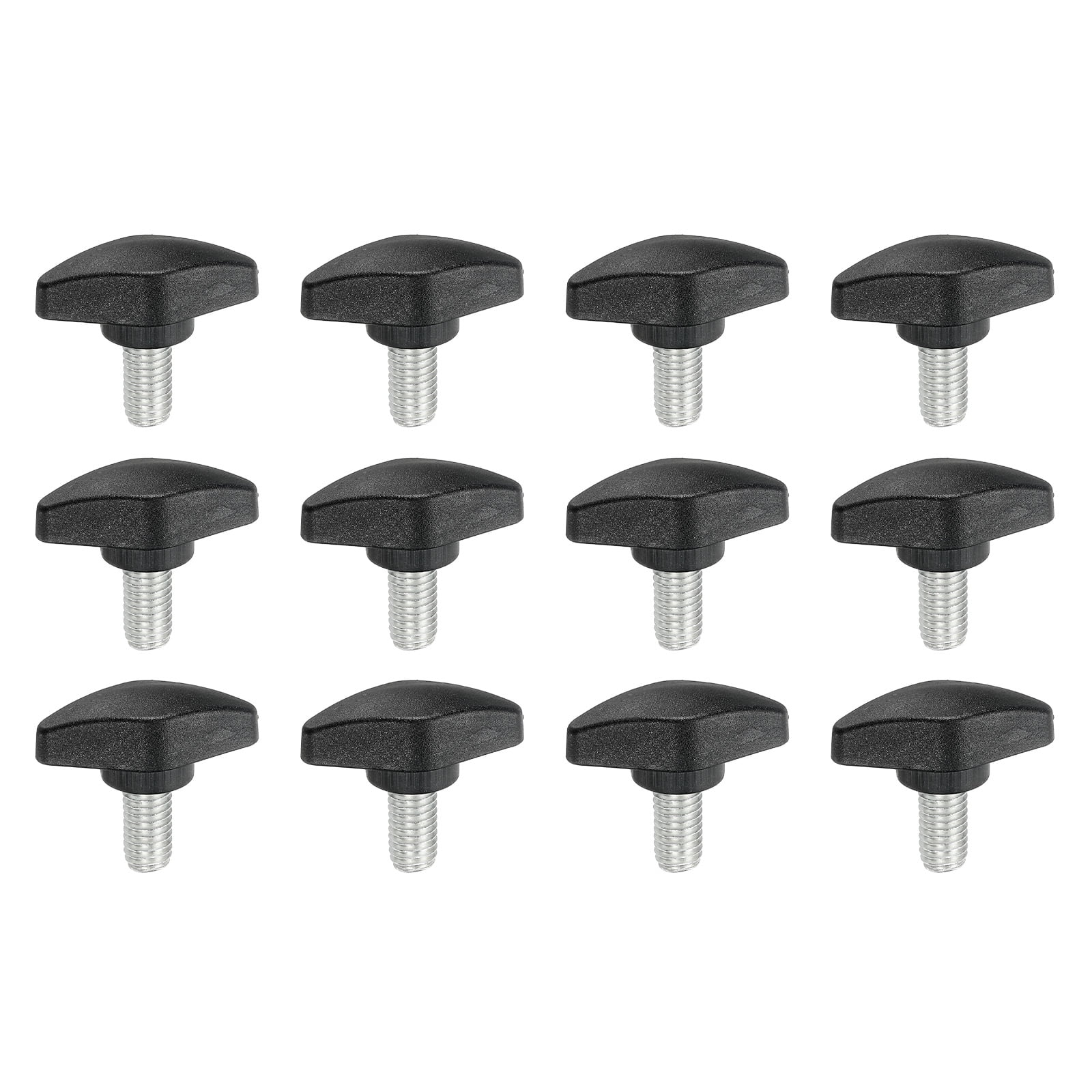 Uxcell Tee Thumb Screws, Carbon Steel Tee Wing Knobs for Hand ...