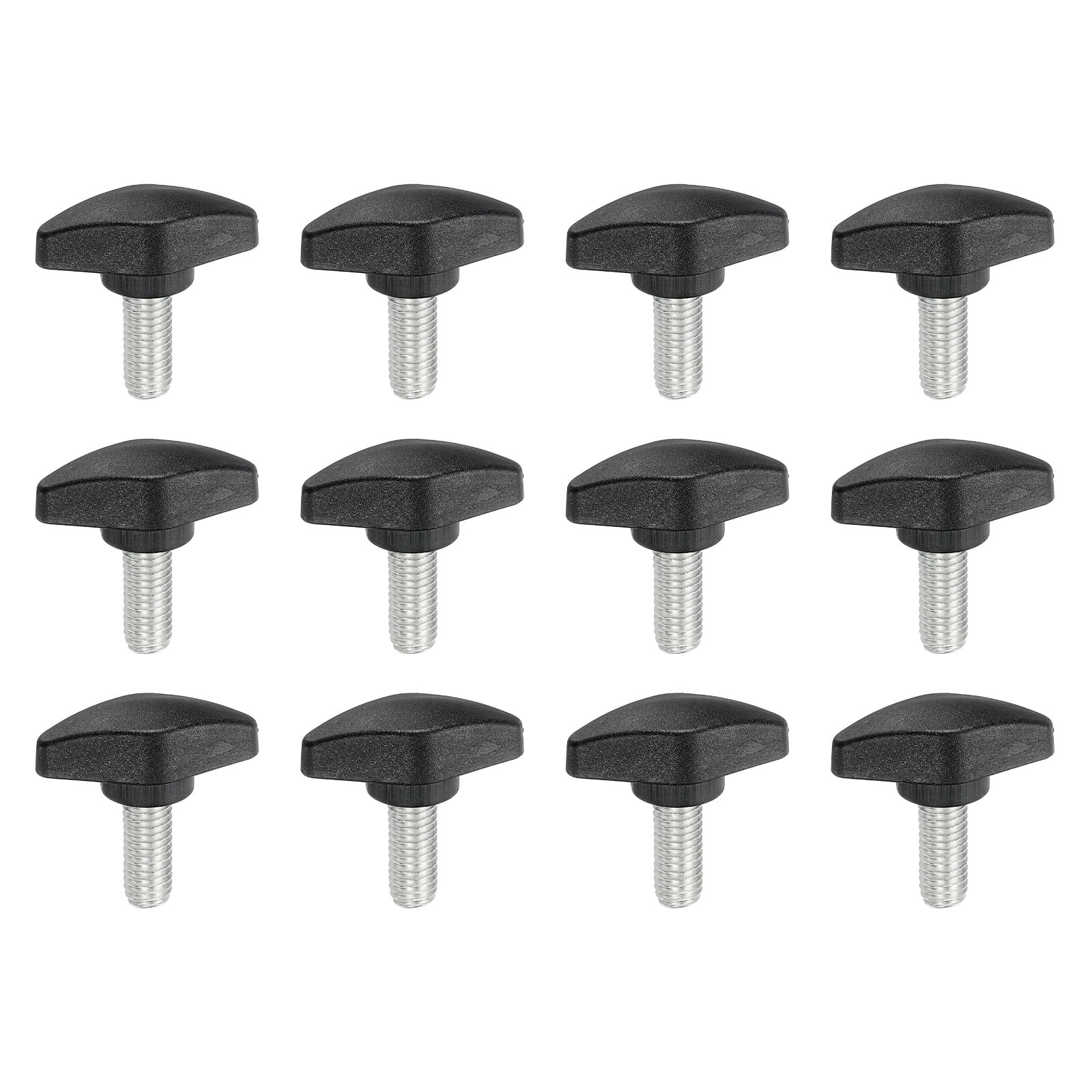 Uxcell Tee Thumb Screws, Carbon Steel Tee Wing Knobs for Hand Tightening Applications M8 x 20mm ...