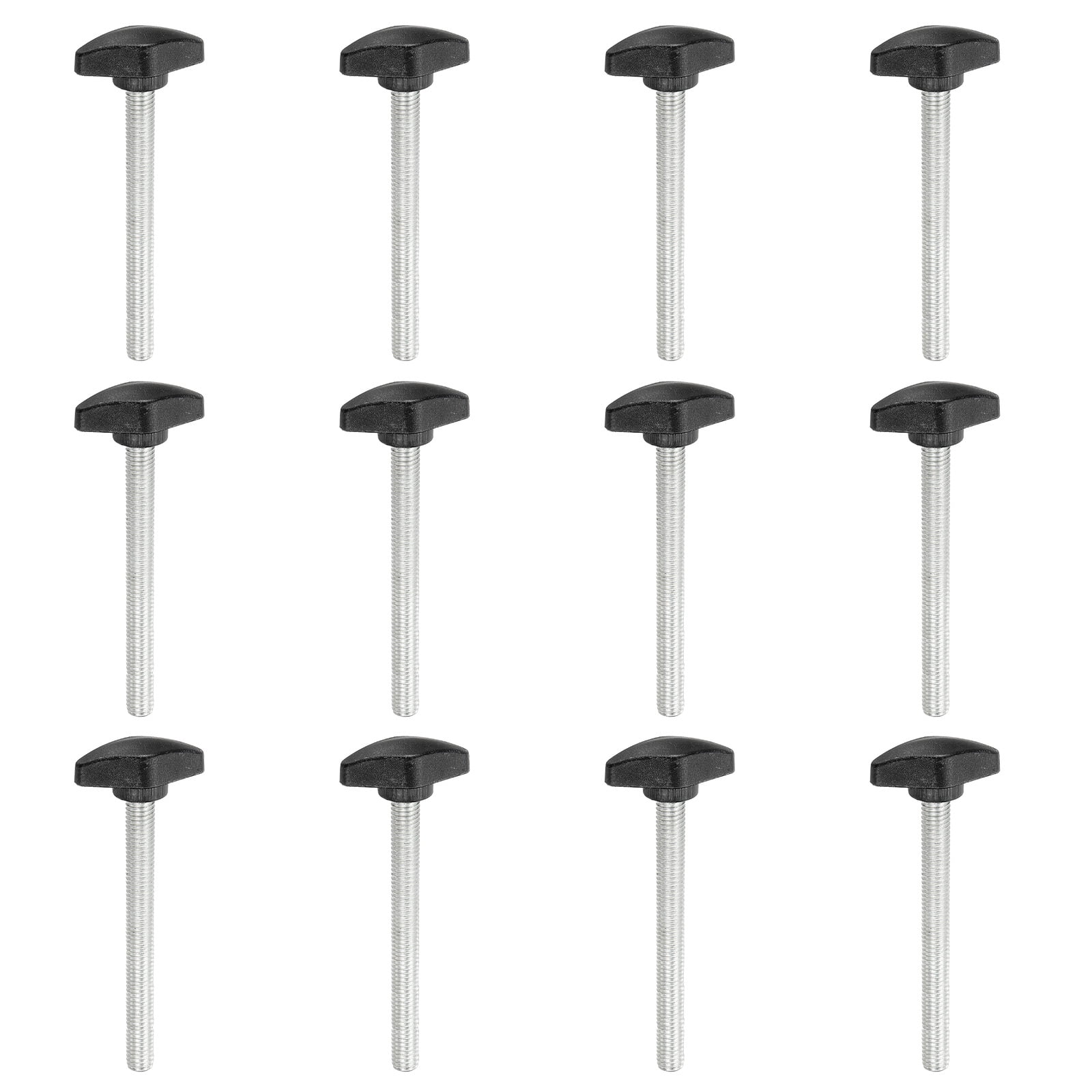 Uxcell Tee Thumb Screws, Carbon Steel Tee Wing Knobs for Hand ...