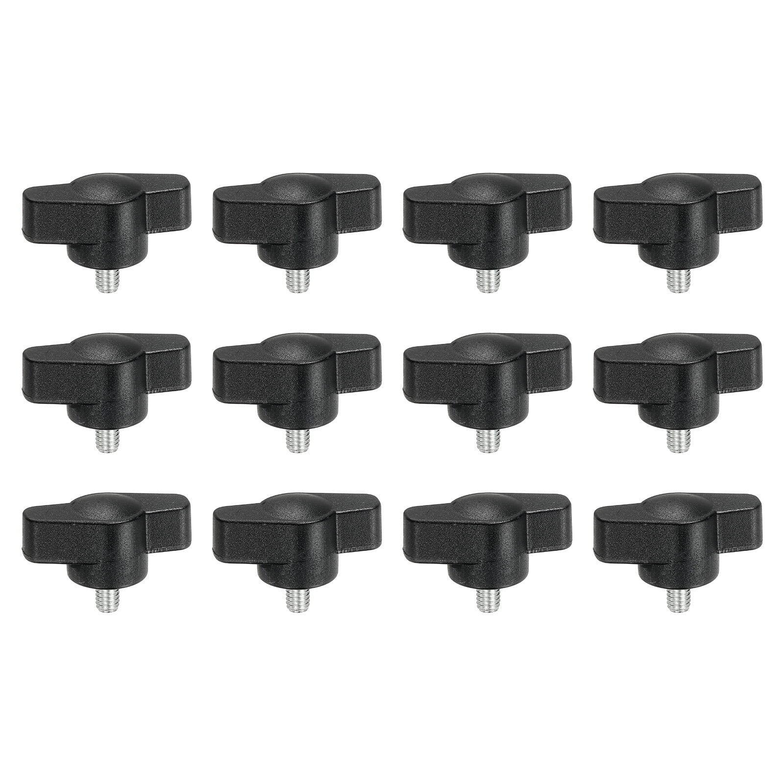 Uxcell Tee Thumb Screws, Carbon Steel Wing Knobs for Hand Tightening M4 ...