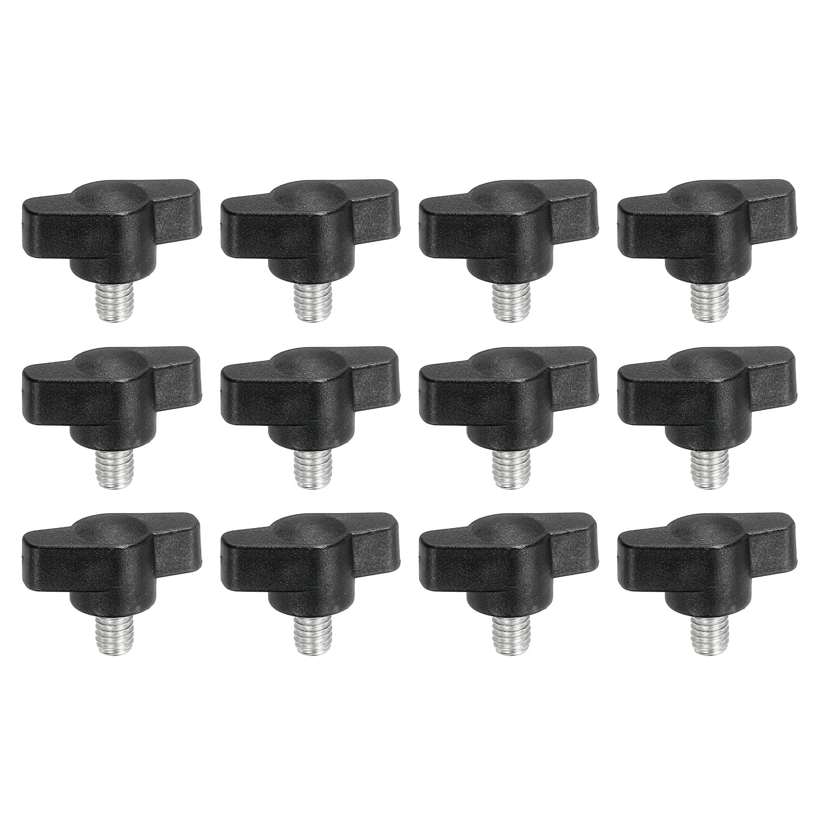 Uxcell Tee Thumb Screws, Carbon Steel Wing Knobs for Hand Tightening M6 ...