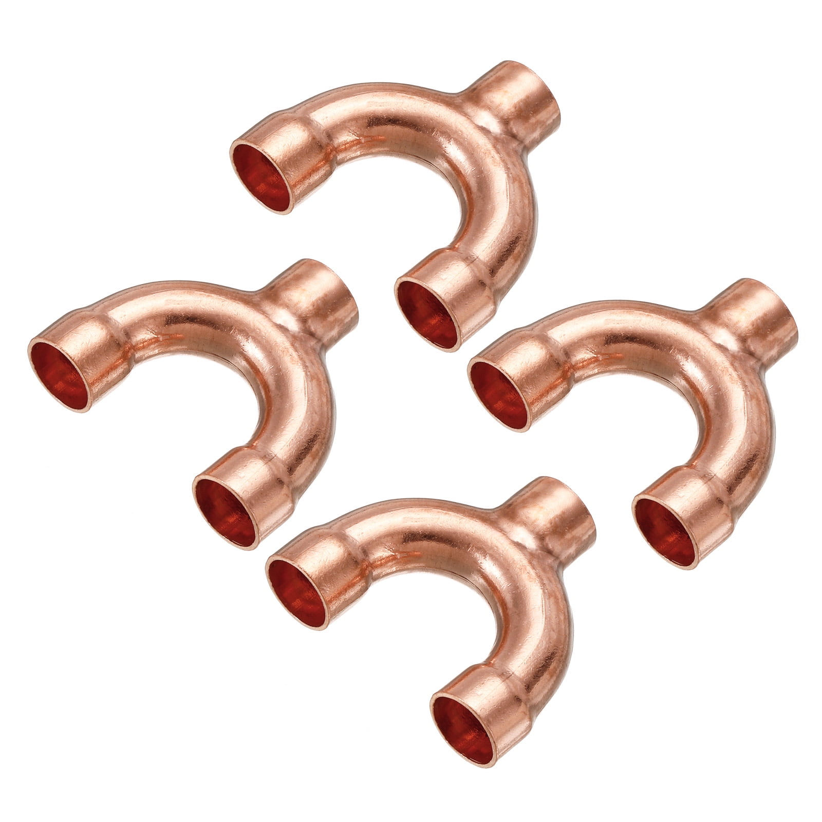 Uxcell Y Type Copper Tee Pipe Supply Fitting, 12.7mm/1/2 Inch ID ...