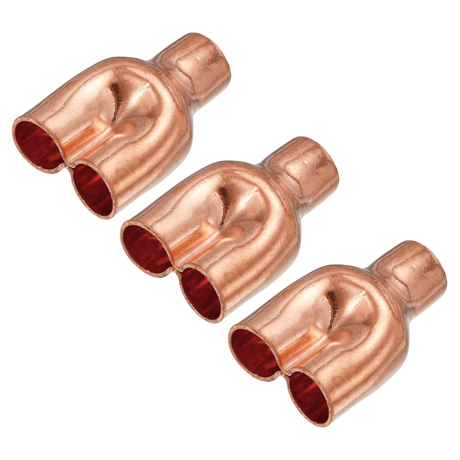 Uxcell Tee Y Type Copper Fitting Welding Joint Split Union Intersection ...