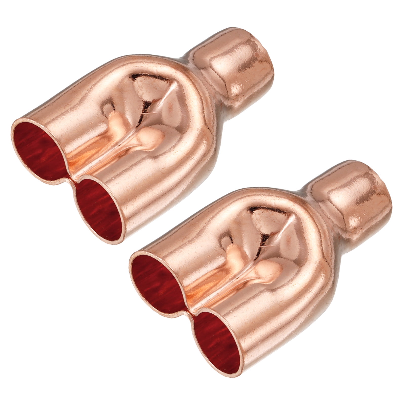 Uxcell Tee Y Type Copper Fitting Welding Joint Split Union Intersection ...