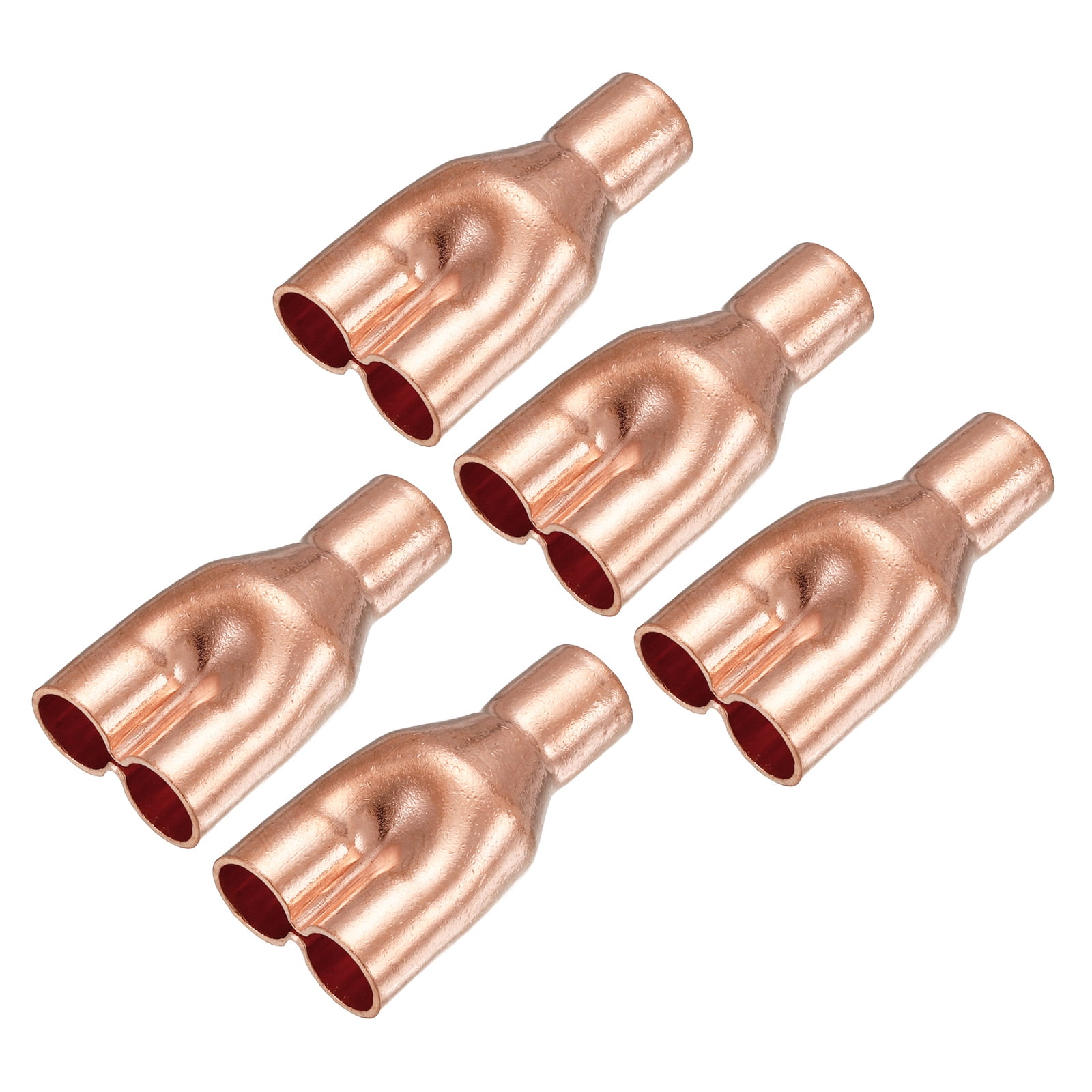 Uxcell Tee Y Type Copper Fitting Welding Joint Split Union Intersection ...