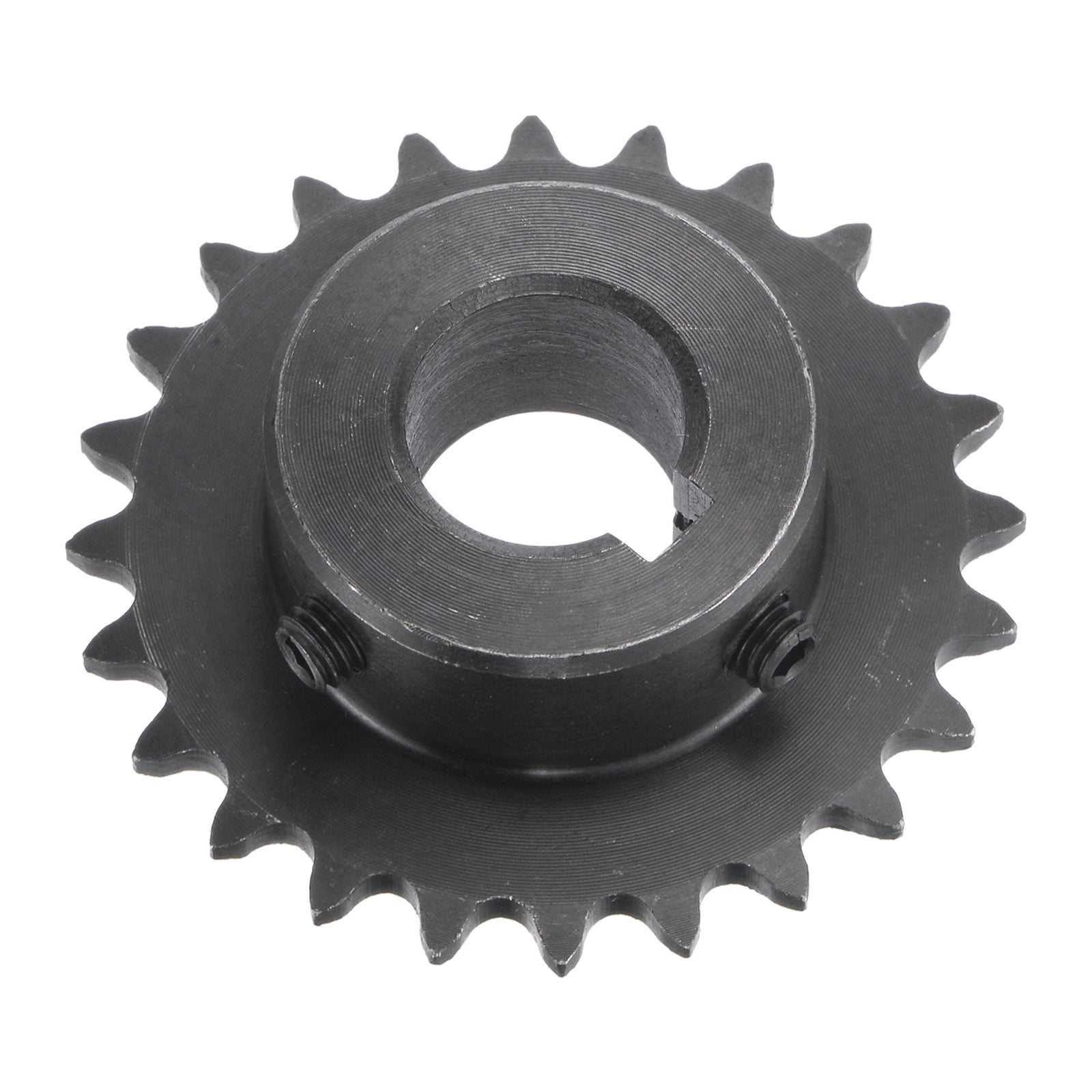 Uxcell Teeth Chain Sprocket Carbon Steel, Keyway with Set Screws 15mm ...