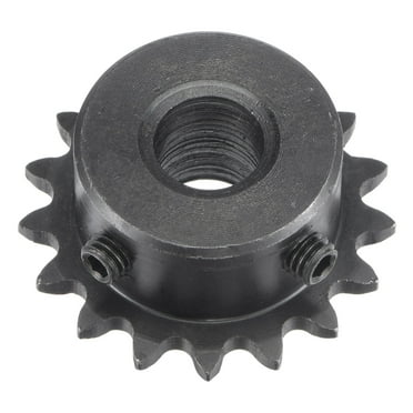 Jeremywell 17-Tooth #35 Roller Chain Sprocket, Type A, 1/2" Bore ...