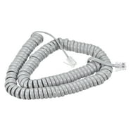 Power Gear 25ft. Coiled Telephone Cord, Black, for Home or Office ...