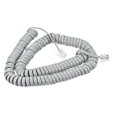 softalk 46625 phone line cord 25-feet silver landline telephone ...