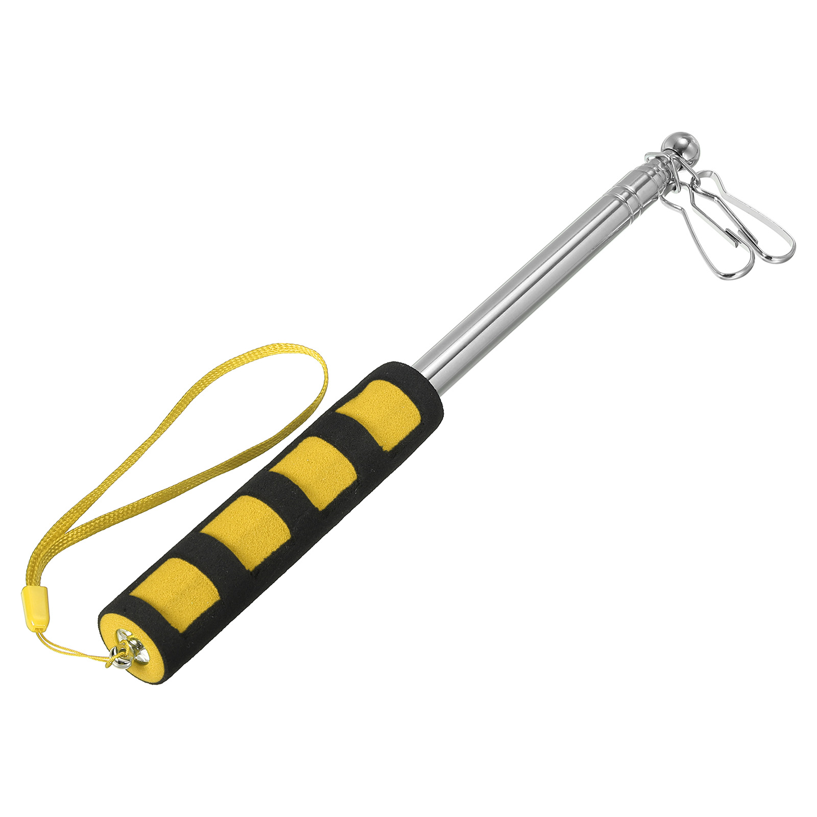 Uxcell Telescopic Handheld Flagpoles 4 Feet Sponge Handle Pole w Clips ...