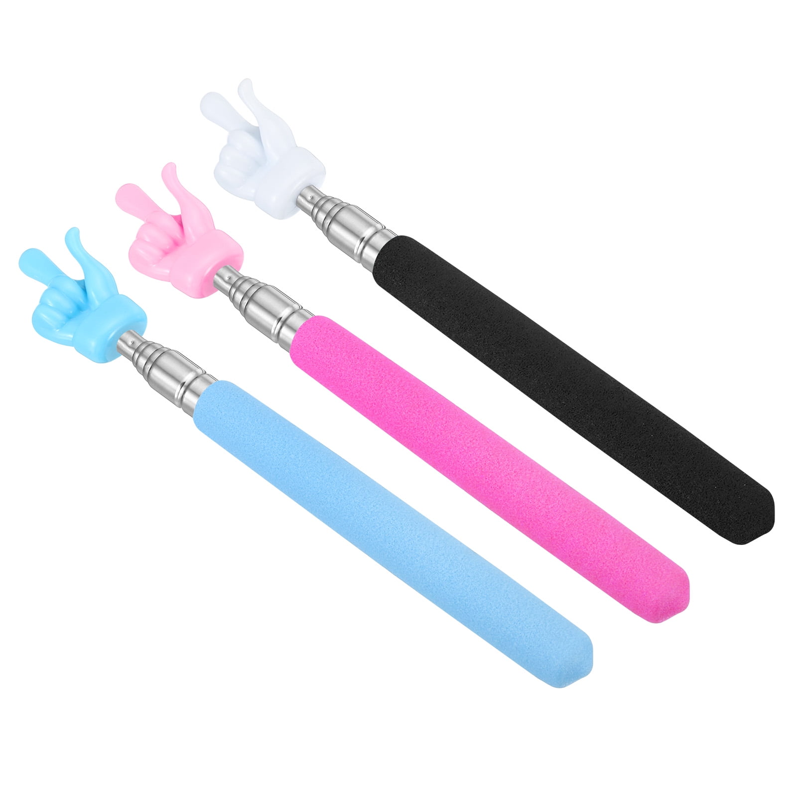 Uxcell Telescopic Teachers Pointer Stick, 3 Pcs Classroom Hand Finger ...