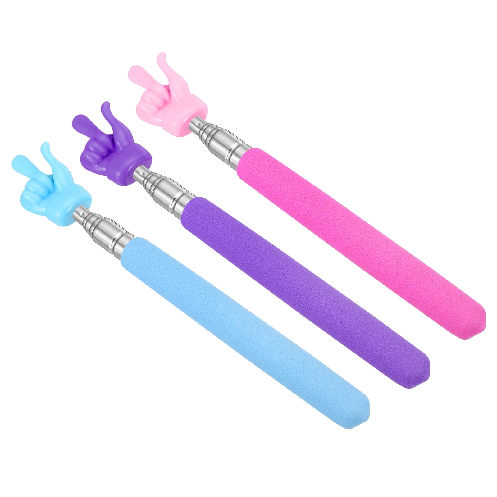 Uxcell Telescopic Teachers Pointer Stick, 3 Pcs Classroom Hand Finger ...
