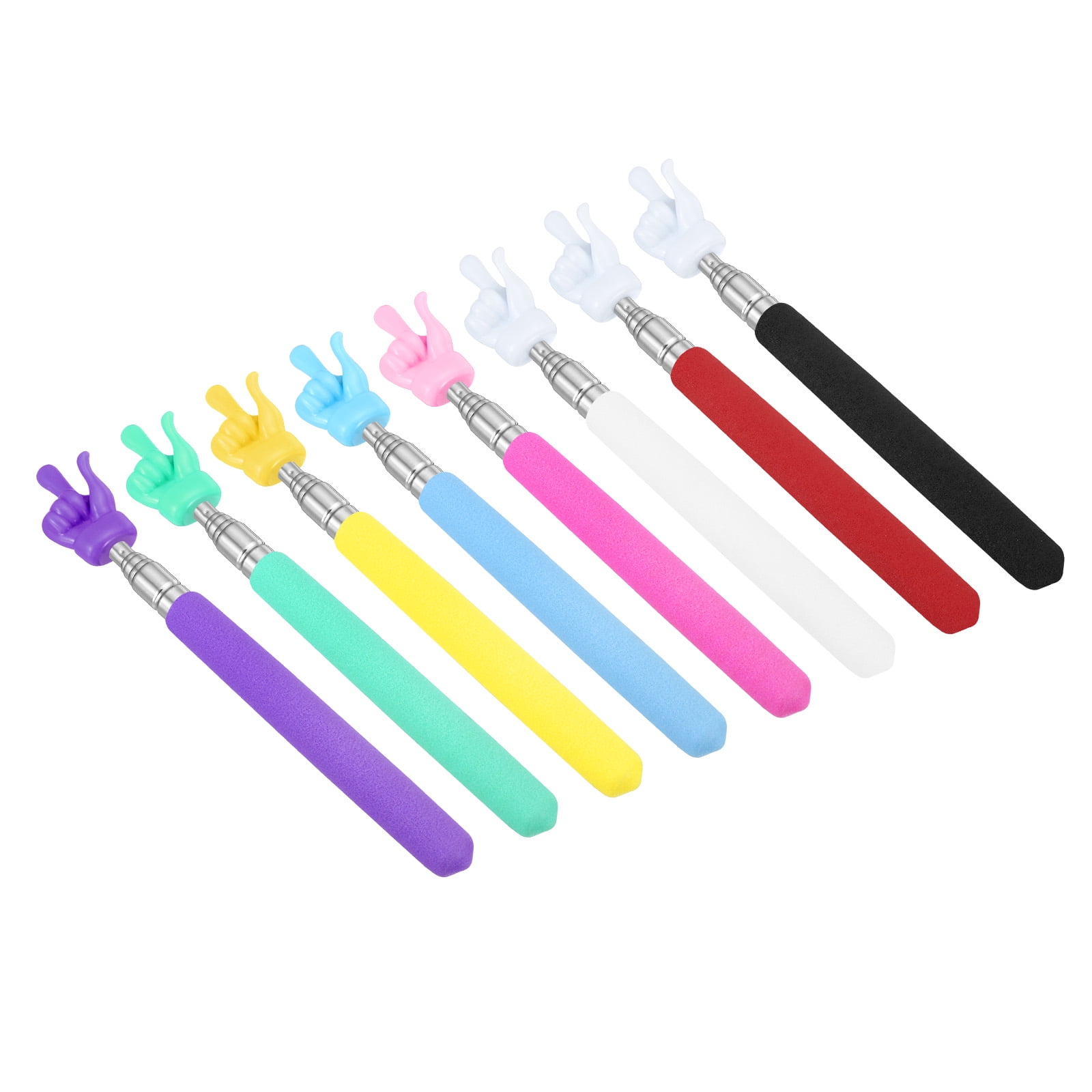 Uxcell Telescopic Teachers Pointer Stick, 8 Pcs Classroom Hand Finger ...