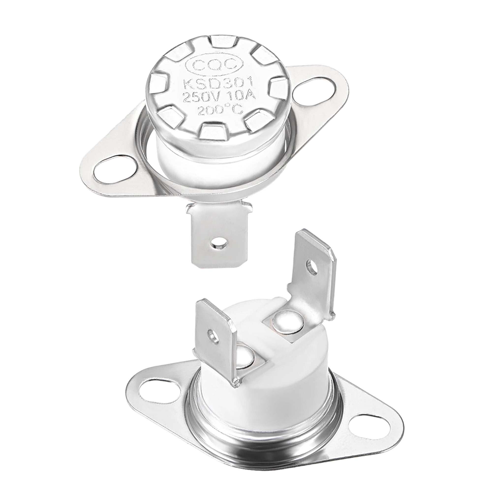 Uxcell Temperature Control Switch Thermostat 200°C 16A N.C 2 Pack ...