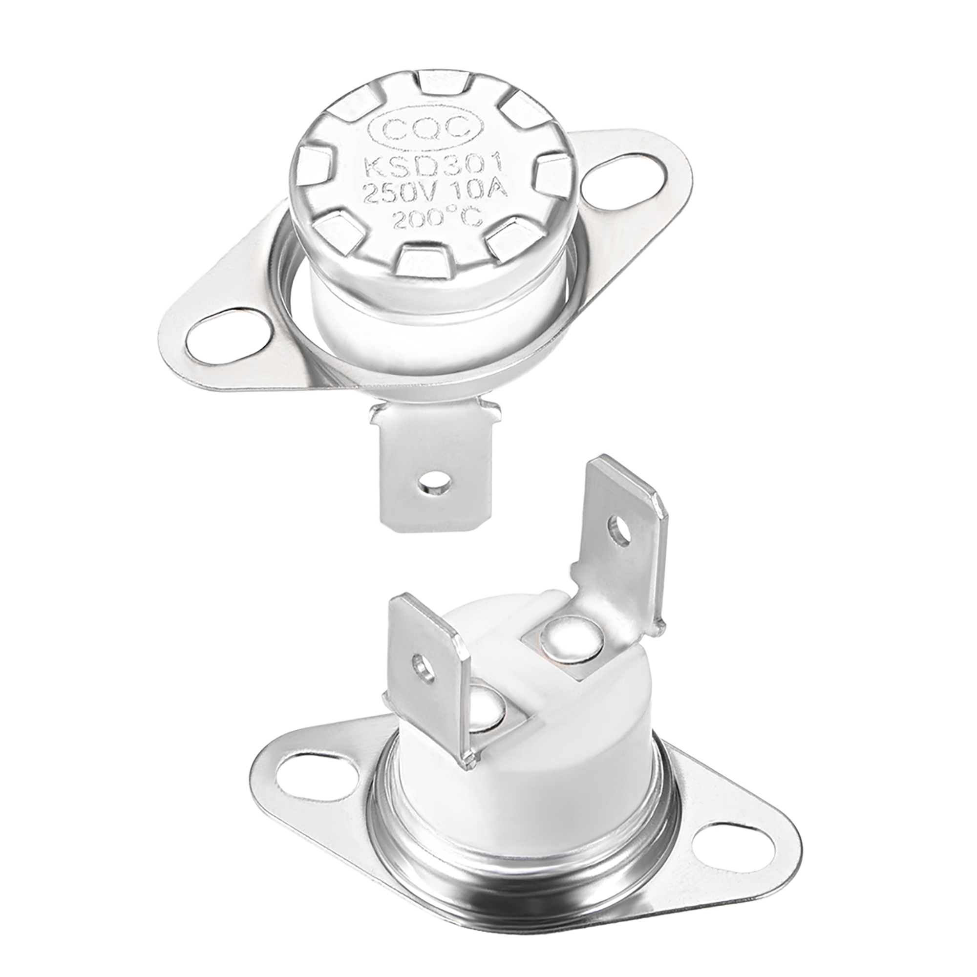 Uxcell Temperature Control Switch Thermostat 200゜C 16A N.C 2 Pack ...