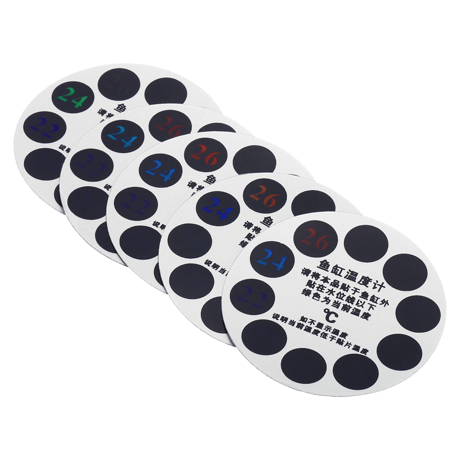 Uxcell Temperature Strips Self Adhesive Round Digital Temperature ...