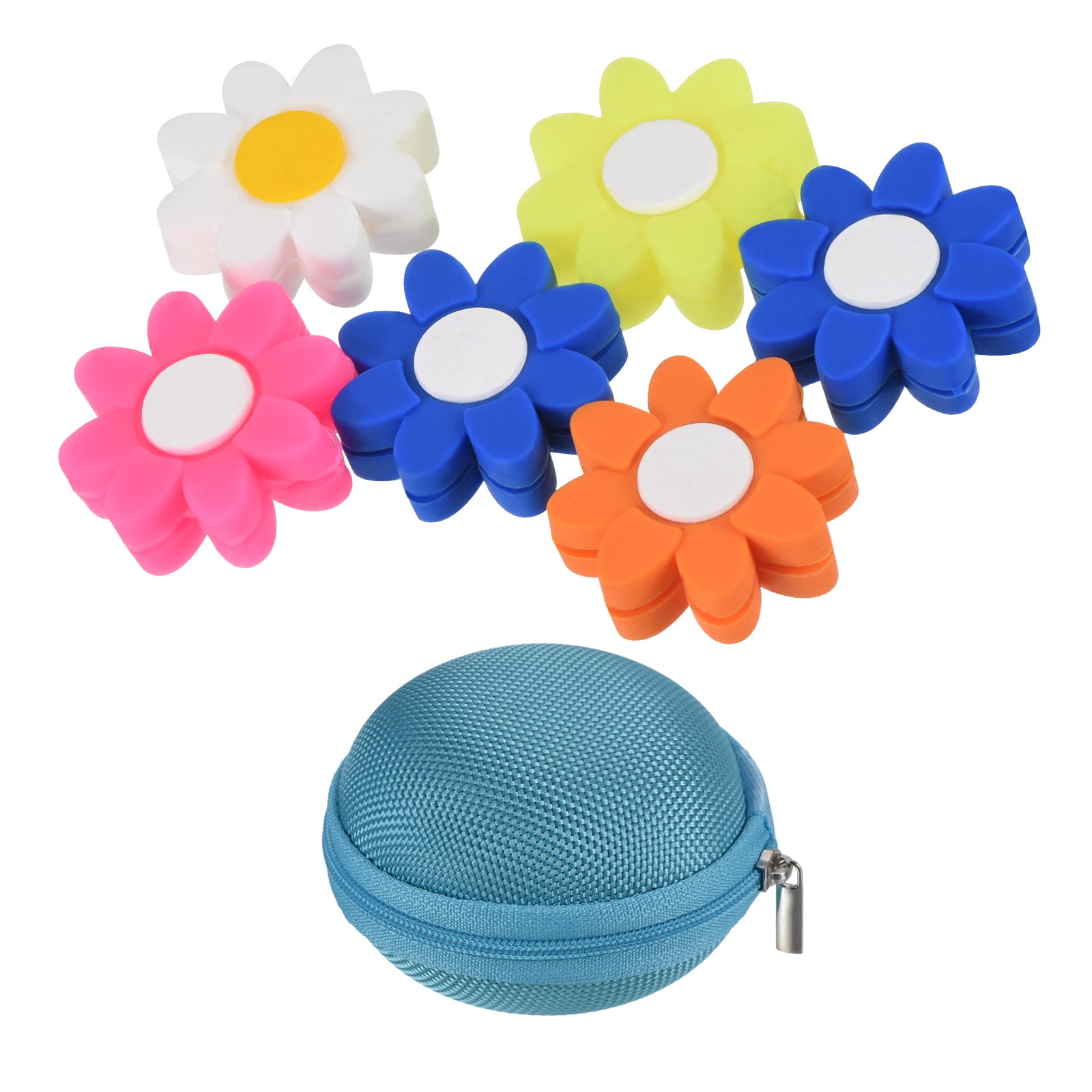 Uxcell Tennis Dampener in Light Blue Case 6 Pack Blue White Orange ...