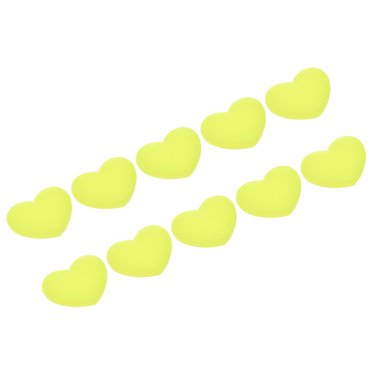 Uxcell Tennis Vibration Dampener, 6 Pack Heart Shock Absorber Yellow ...
