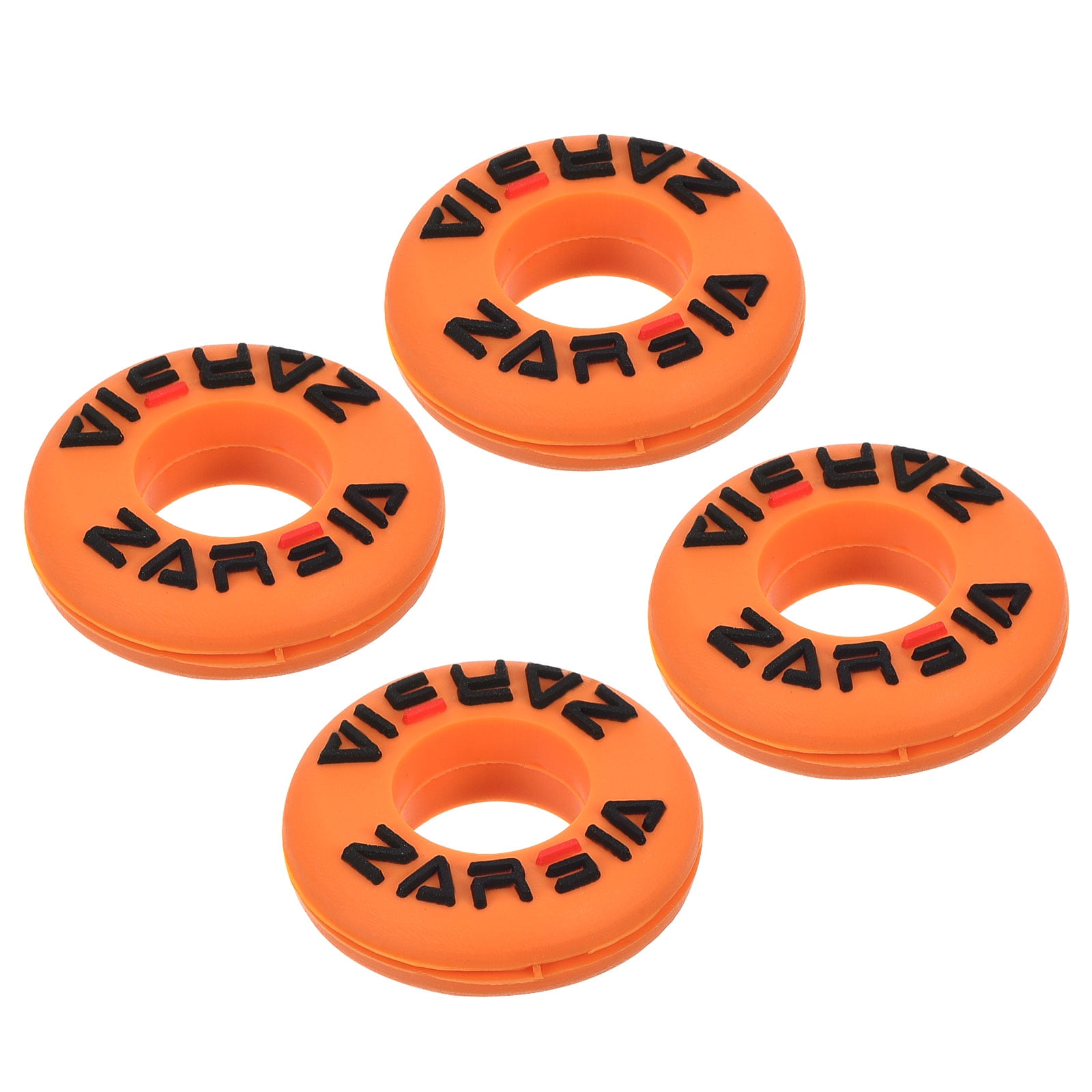 Uxcell Tennis Vibration Dampener, 4 Pack Round Shock Absorber Orange ...