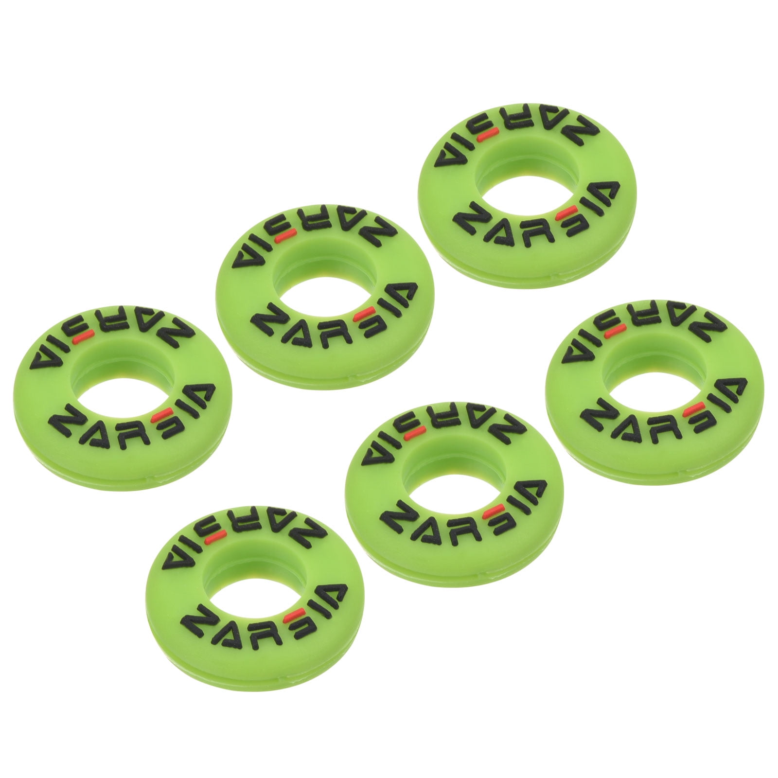 Uxcell Tennis Vibration Dampener, 6 Pack Round Shock Absorber Green ...