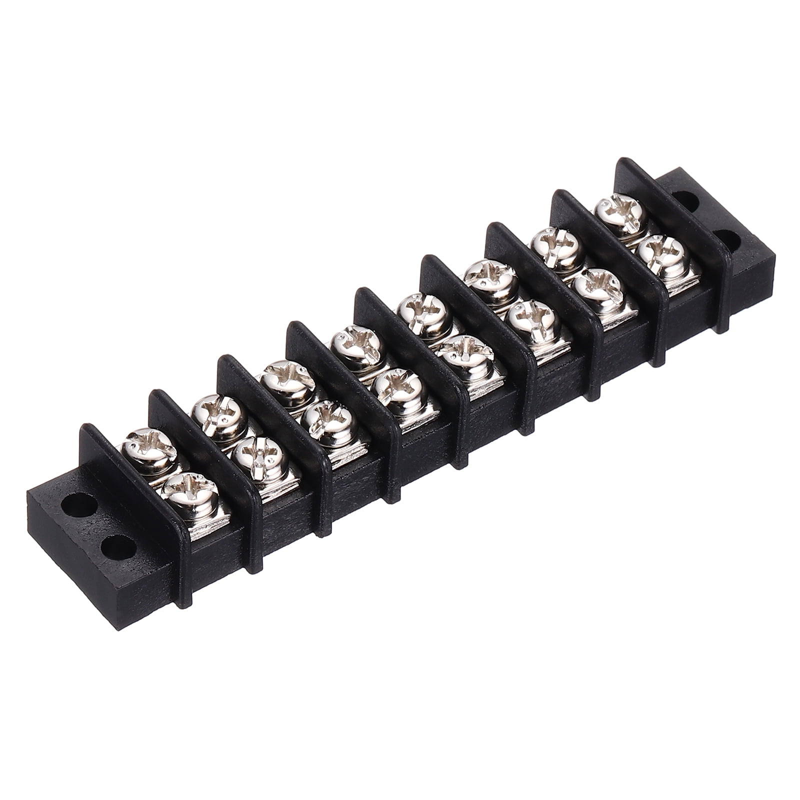 Uxcell Terminal Block 300V 20A Dual Rows 8P Circuit Screw Terminals ...